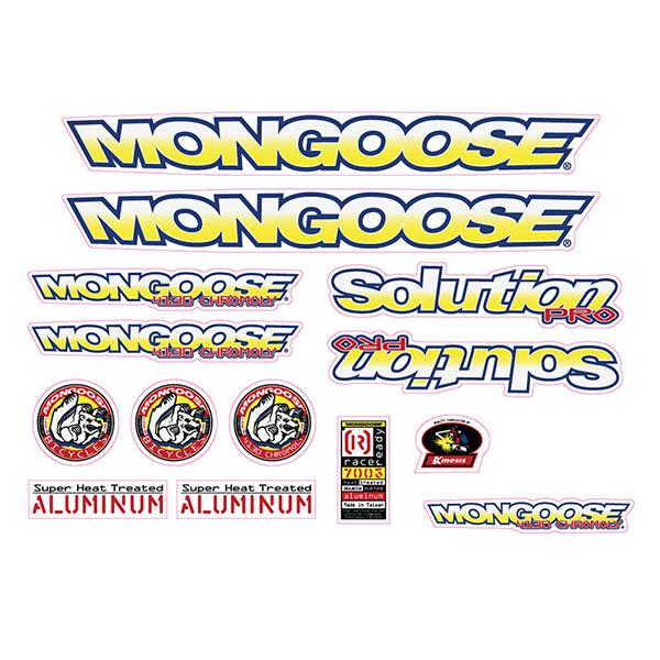 1996 Mongoose - Solution Pro Decal set | BMX Products USA