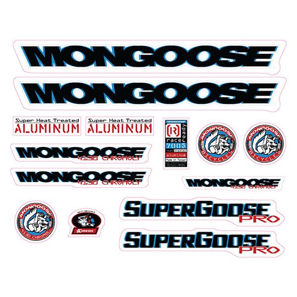 1997 Mongoose - Supergoose Pro Decal set | BMX Products USA