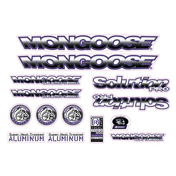 1997 Mongoose - Solution Pro Decal set | BMX Products USA