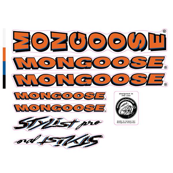 1999 Mongoose - Stylist Pro - Decal set | BMX Products USA