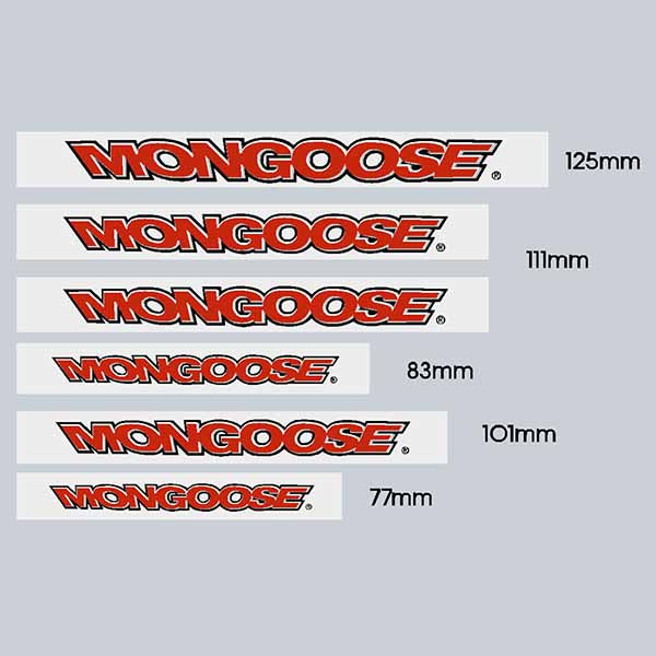 Mongoose - Mid school mixed hub decal pack | BMX Products USA