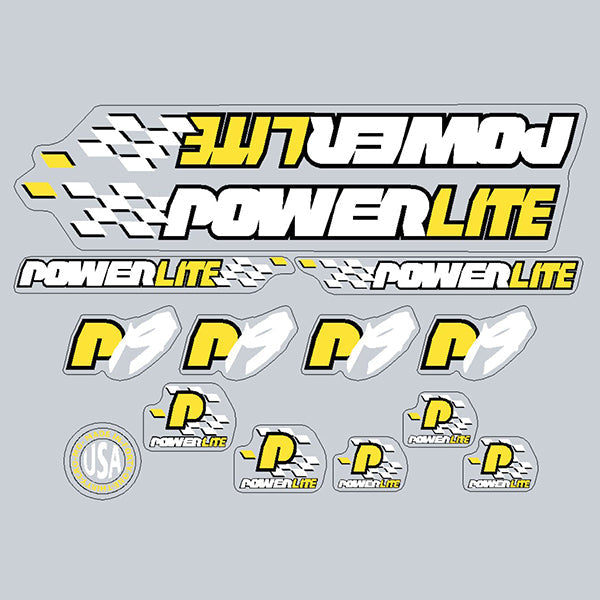 Powerlite - P19 Clear decal set | BMX Products USA