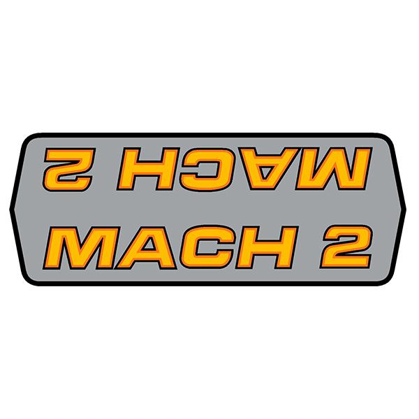 Raleigh - MACH 2 dragster down tube decal | BMX Products USA