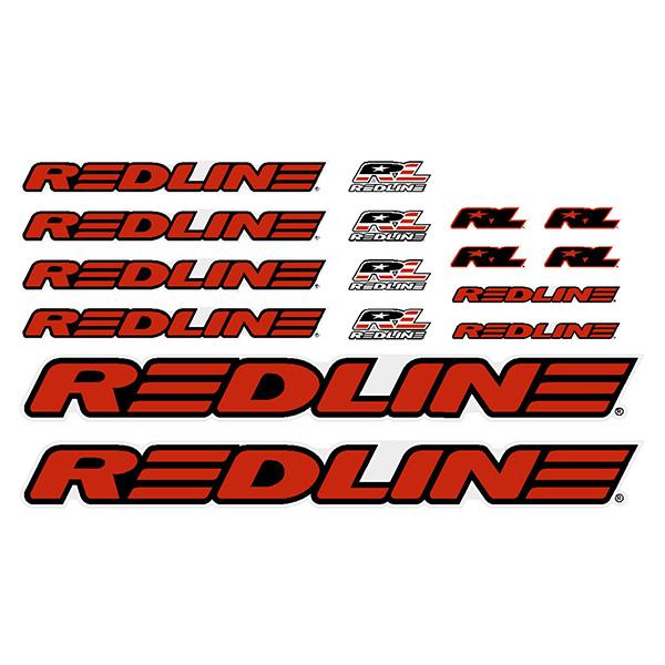 Redline - Generic Red BMX decal set | BMX Products USA