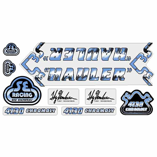 SE Racing - Hauler Decal set - Blue | BMX Products USA