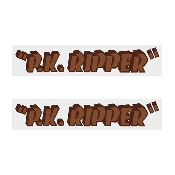 SE Racing PK Ripper EARLY downtube decals - brown | BMX Products USA