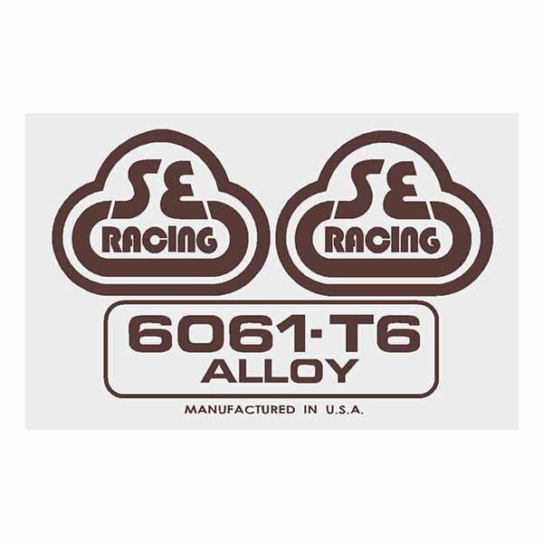 SE Racing - Seat tube decal - 6061 brown | BMX Products USA