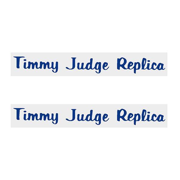 Thruster - Timmy Judge Replica decals BLUE on Chrome decals | BMX ...
