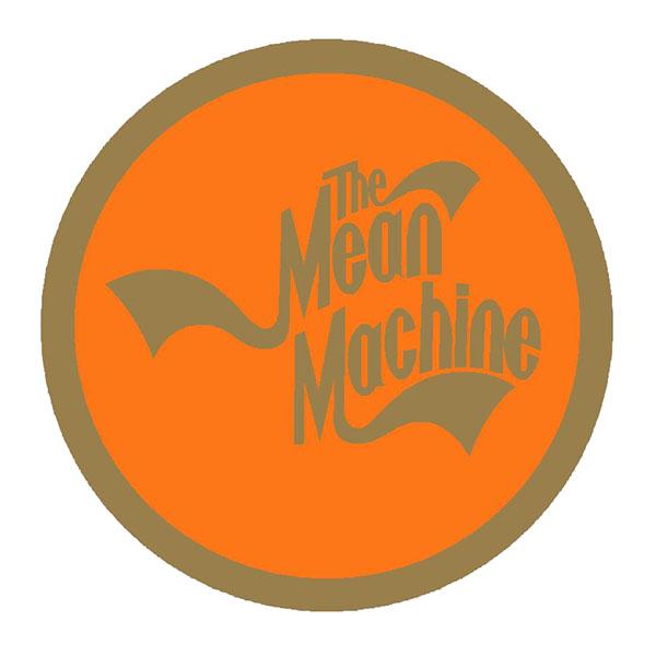 Two Wheelers - Seat Tube - MEAN MACHINE GOLD ROUND decal | BMX Products USA