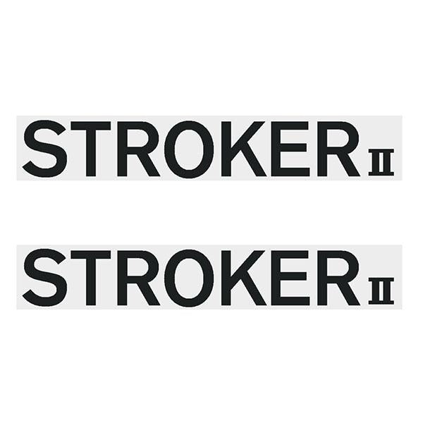 Two Wheelers - Top tube - STROKER II - BLACK DECAL | BMX Products USA